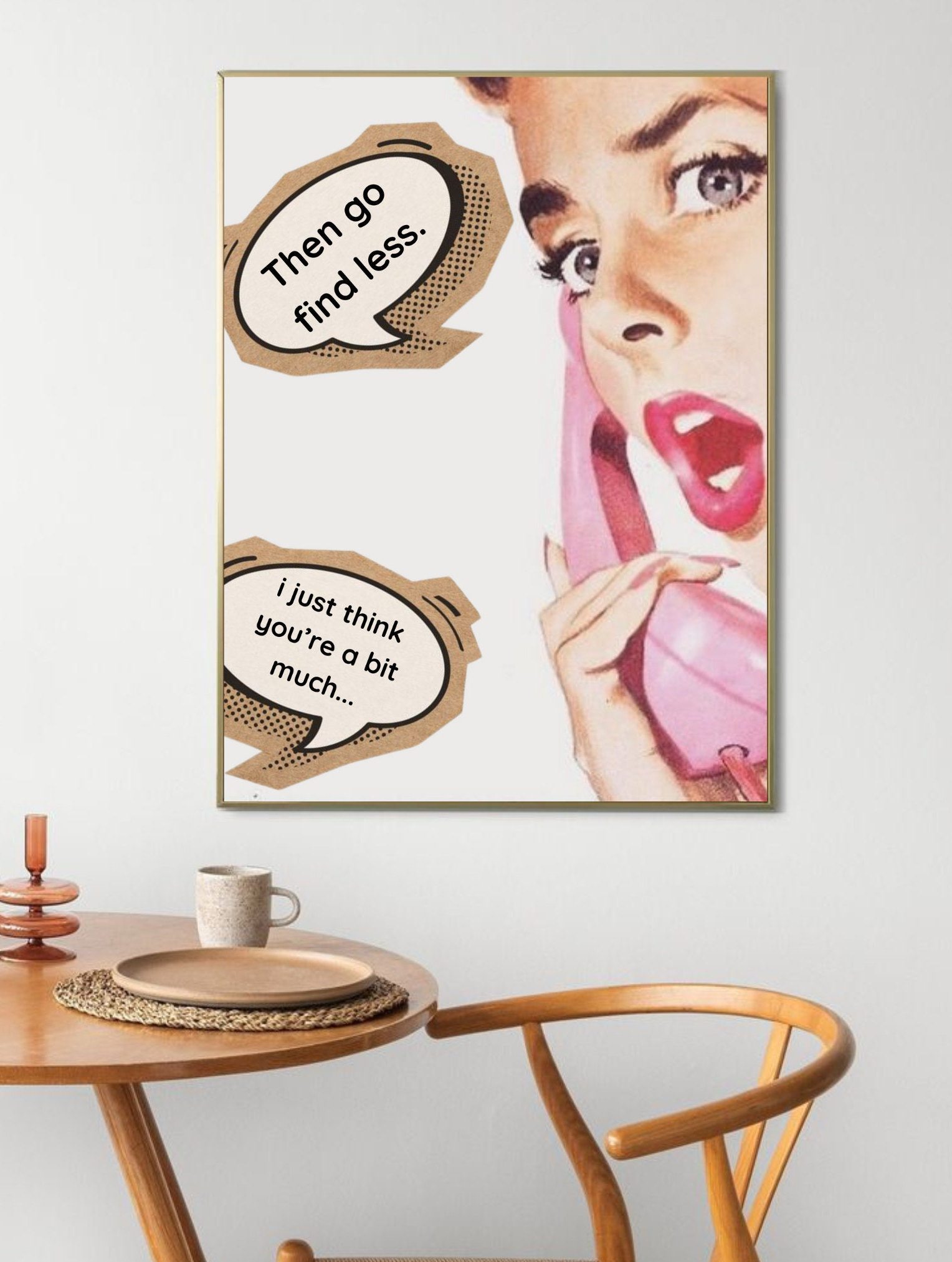 Retro Wall Art | Vintage Cartoon Lady | Poster Print | Gifts Under 20 ...