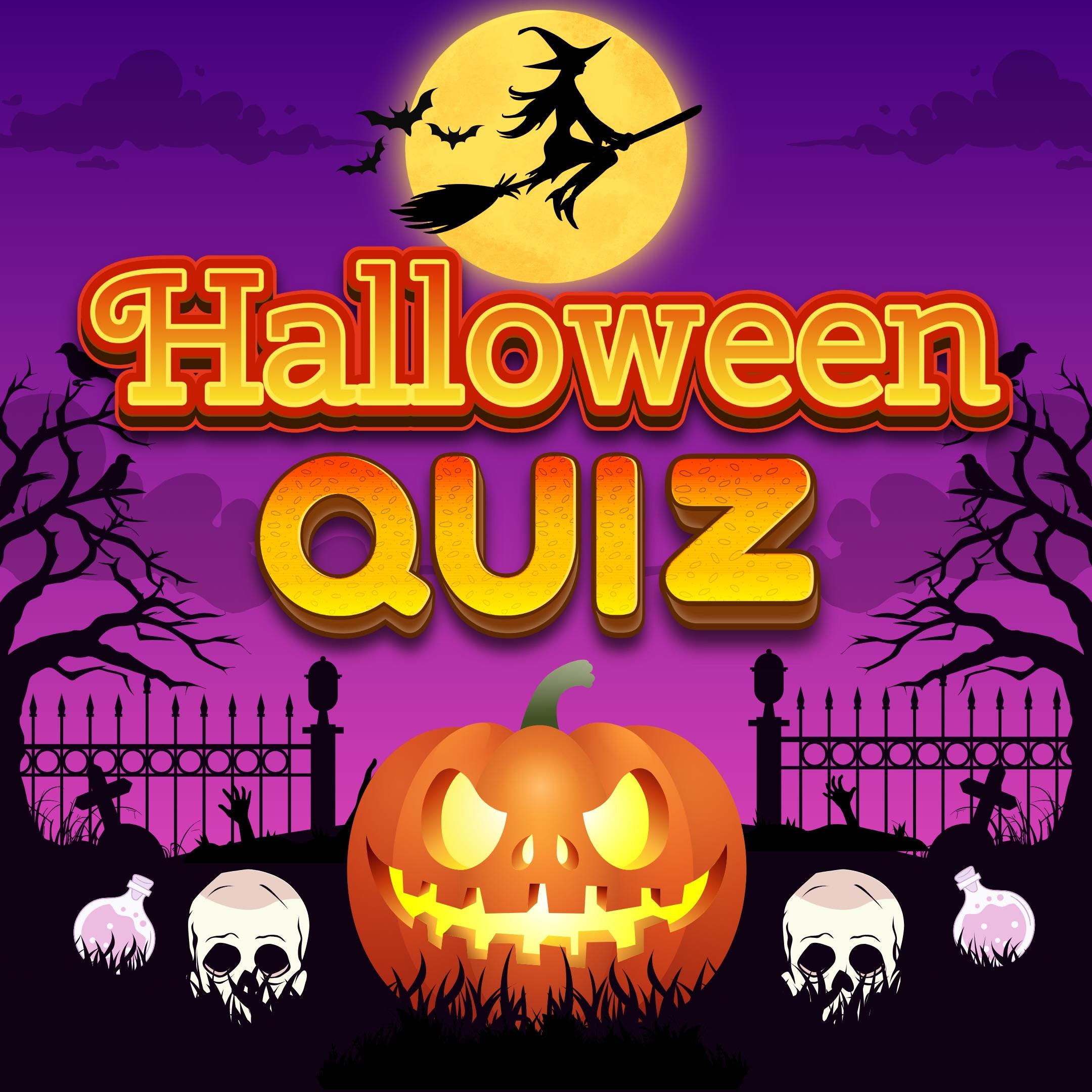 VIRTUAL HALLOWEEN GAME, Powerpoint Game Show, Zoom Game Night, Trivia ...