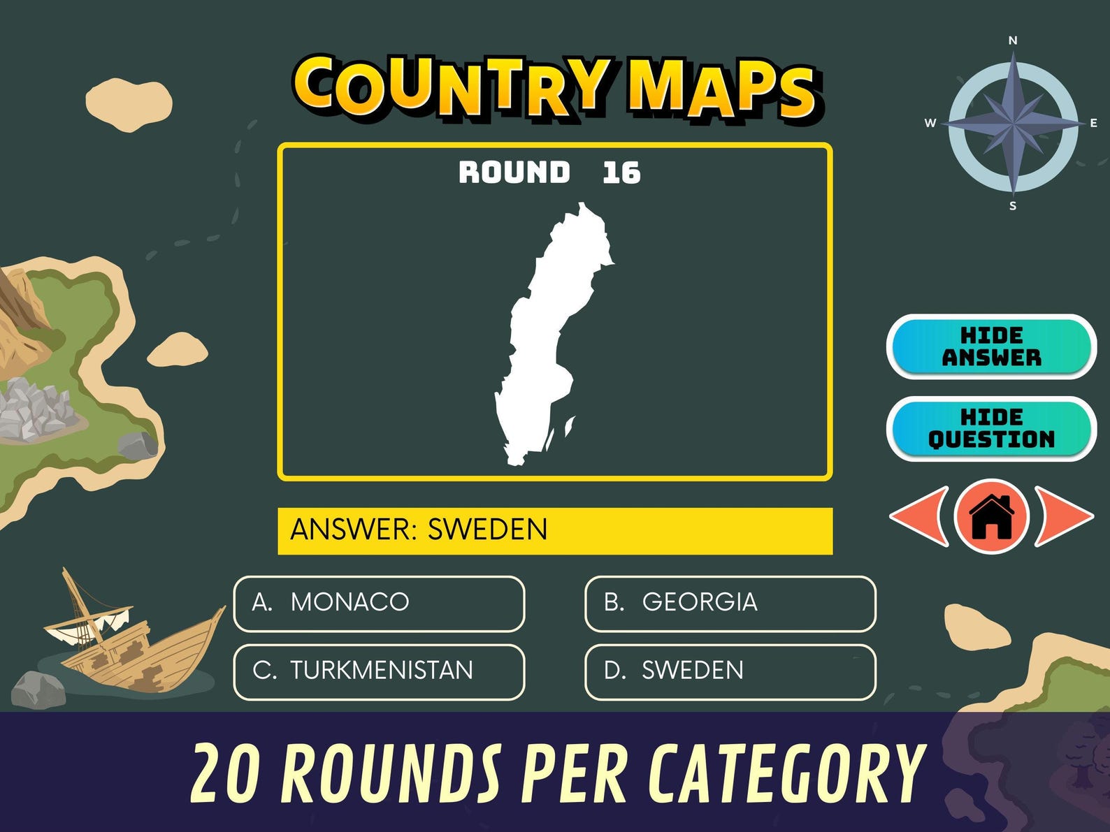 GEOGRAPHY QUIZ Game, Powerpoint Game, Zoom Game, Virtual Game, Pub Quiz ...