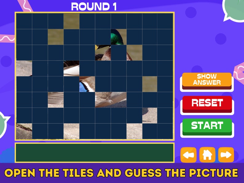 VIRTUAL PARTY GAME Guess the Picture Powerpoint Game Show Quiz Family ...