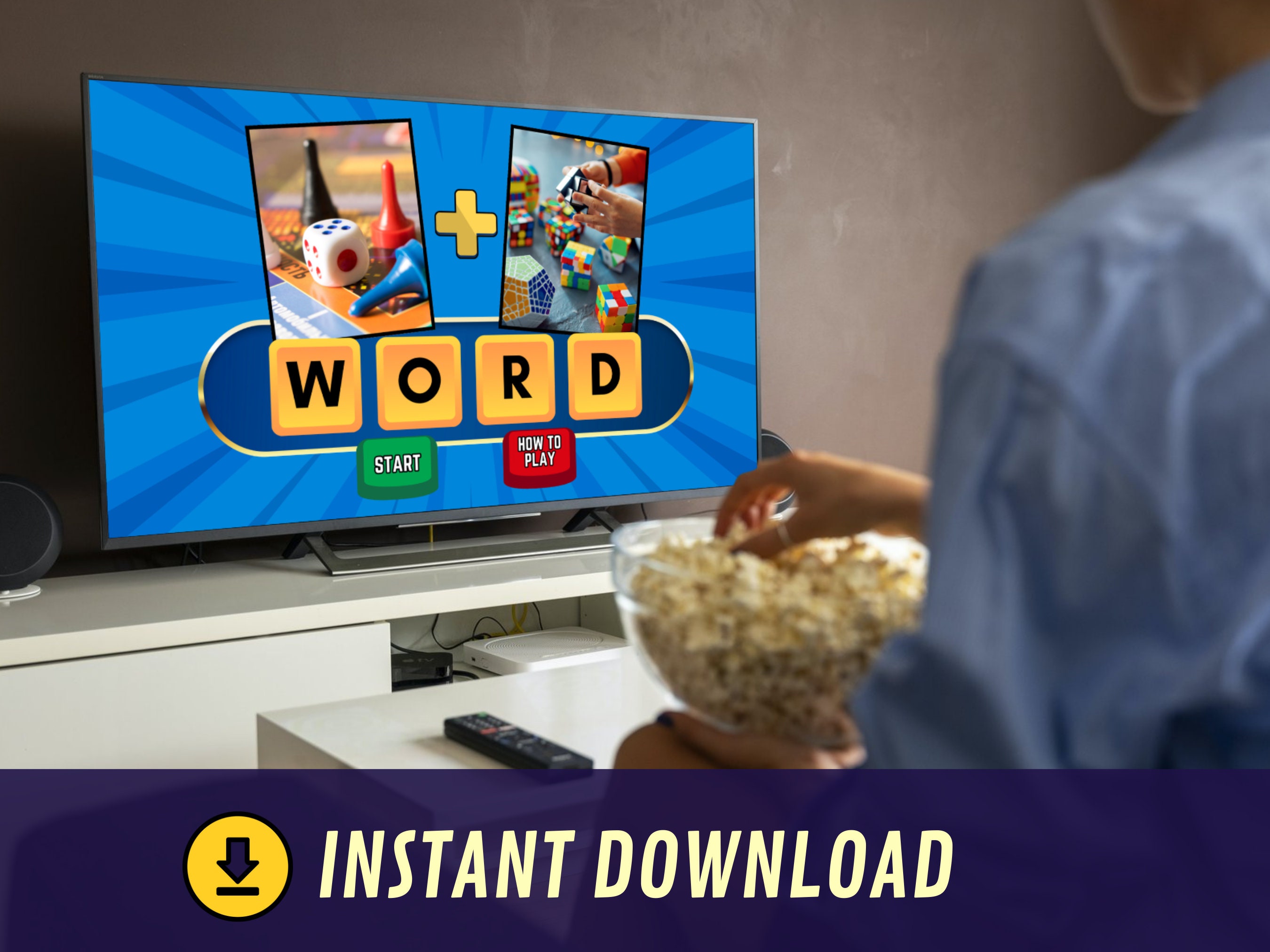 VIRTUAL PARTY GAME Powerpoint Game Show Pictoword Quiz Game Night ...