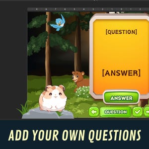 CLASSROOM GAME Powerpoint Game Template Hamster Quest Educational Game Interactive Kids Game ...