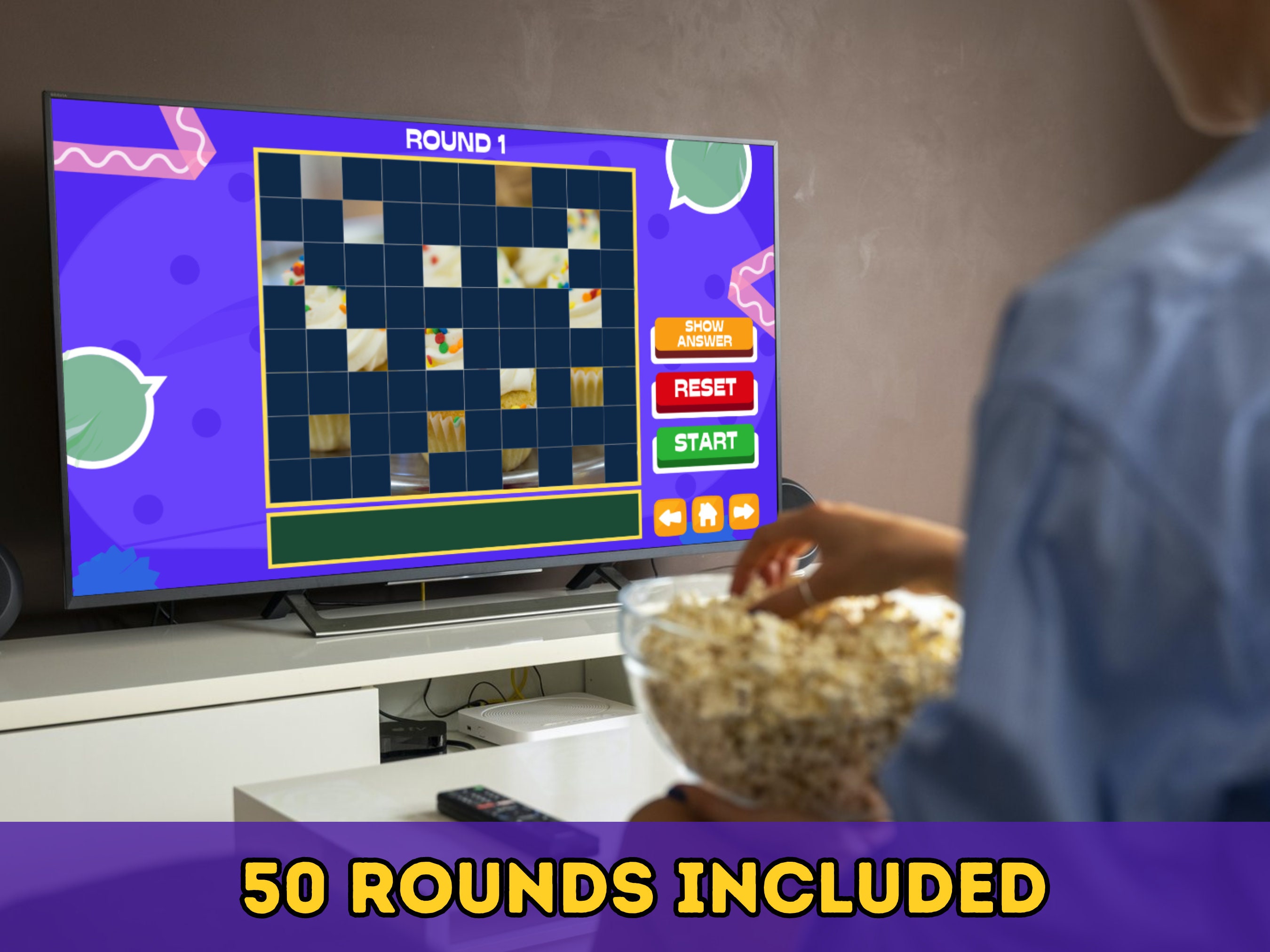 VIRTUAL PARTY GAME Guess the Picture Powerpoint Game Show Quiz Family ...