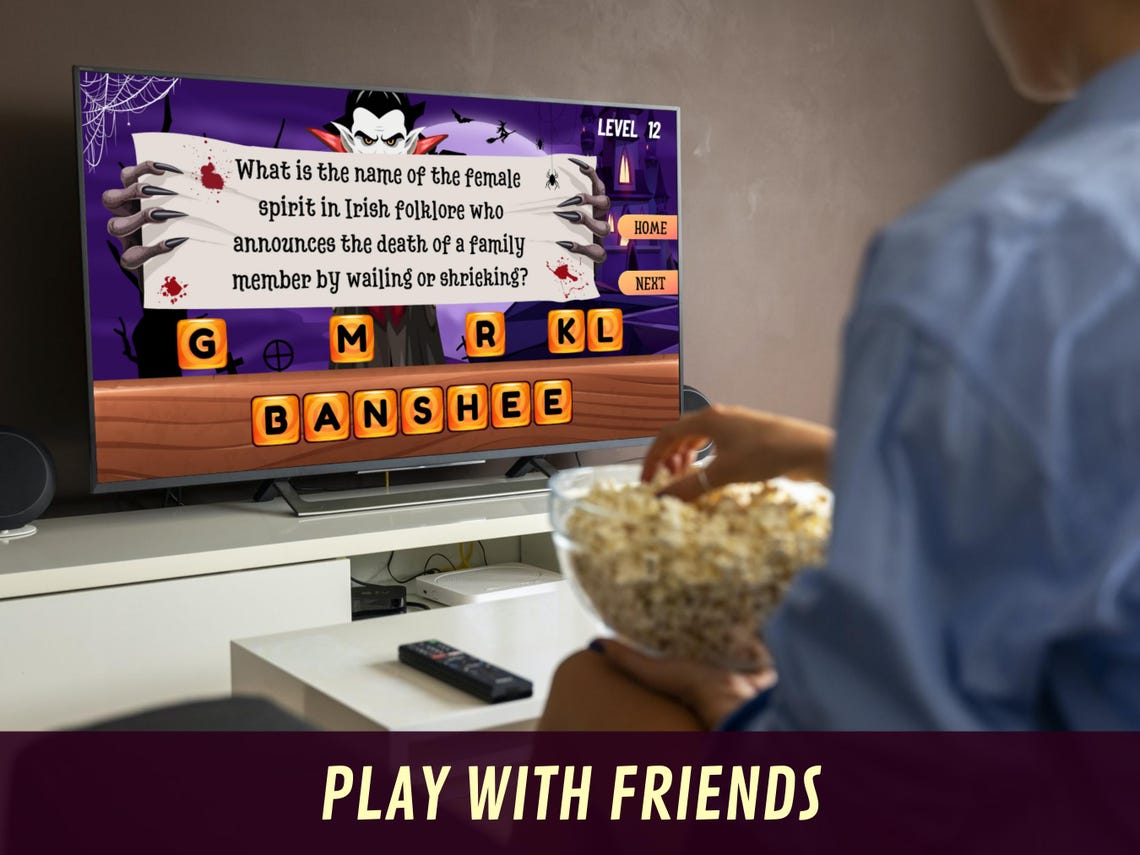 VIRTUAL HALLOWEEN GAME, Powerpoint Game Show, Zoom Game Night, Trivia ...