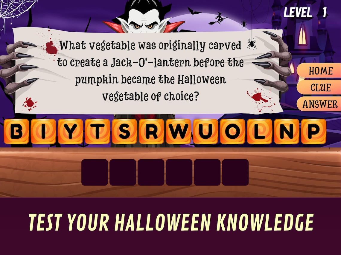 VIRTUAL HALLOWEEN GAME, Powerpoint Game Show, Zoom Game Night, Trivia ...