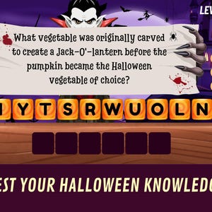 VIRTUAL HALLOWEEN GAME, Powerpoint Game Show, Zoom Game Night, Trivia ...