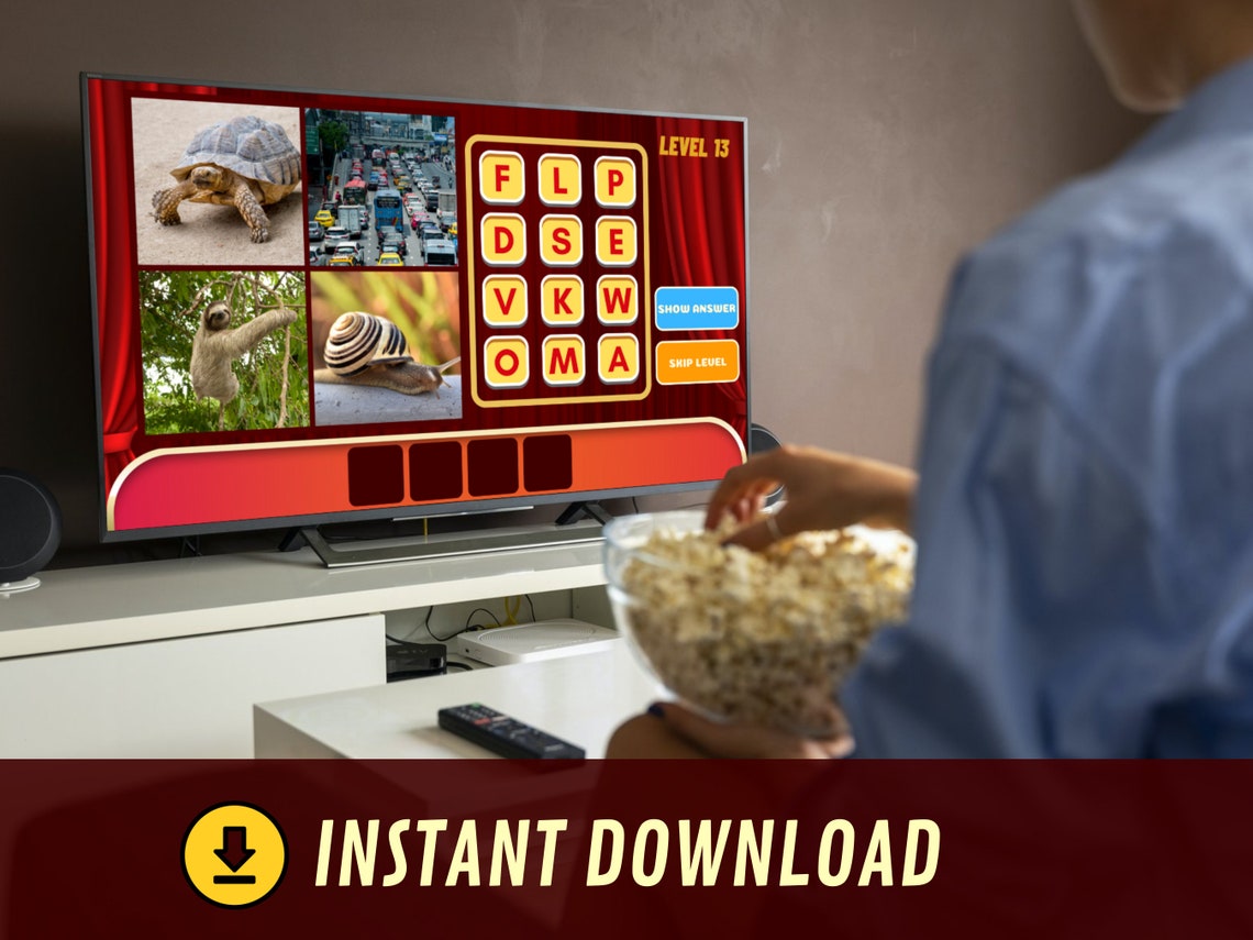 4 Pics 1 Word Game | Powerpoint Game | Zoom, Skype, Game Show, Virtual ...