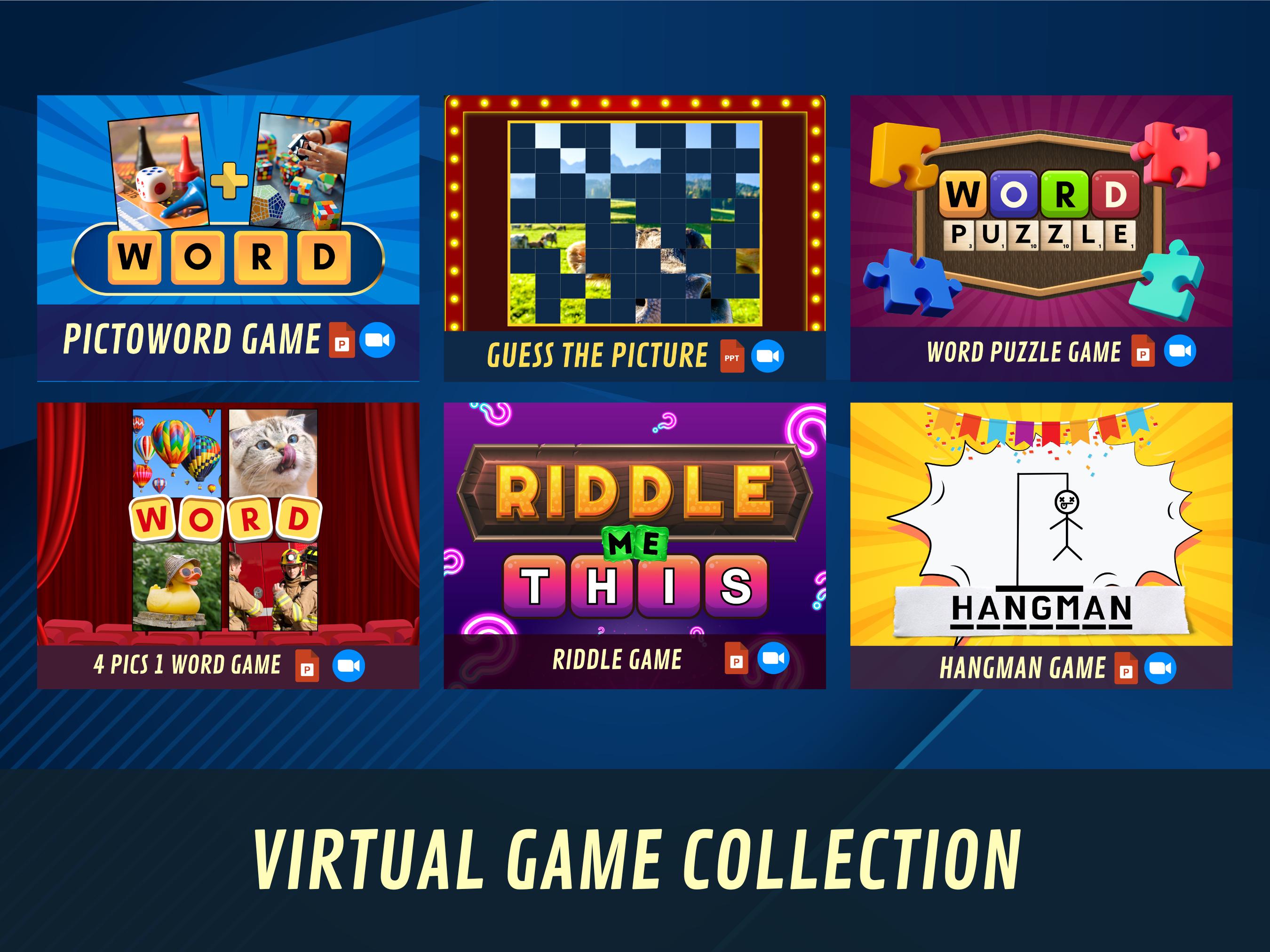 4 Pics 1 Word Game Powerpoint Game Zoom, Skype, Game Show, Virtual ...