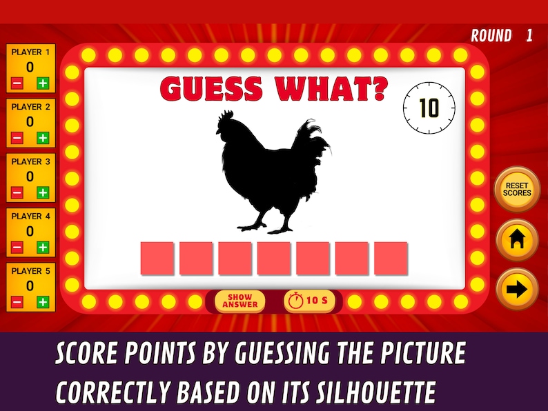 VIRTUAL PARTY GAME Powerpoint Game Show Pub Game Night Family Quiz Word ...