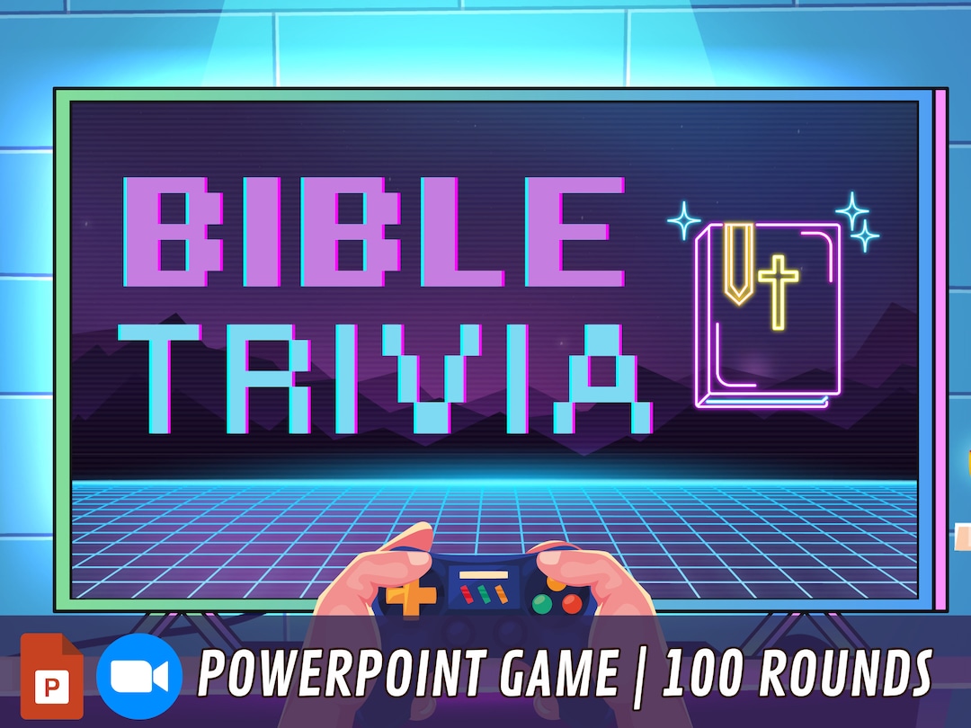 BIBLE TRIVIA Game | Powerpoint Game | Zoom, Skype, Game Show, Virtual ...