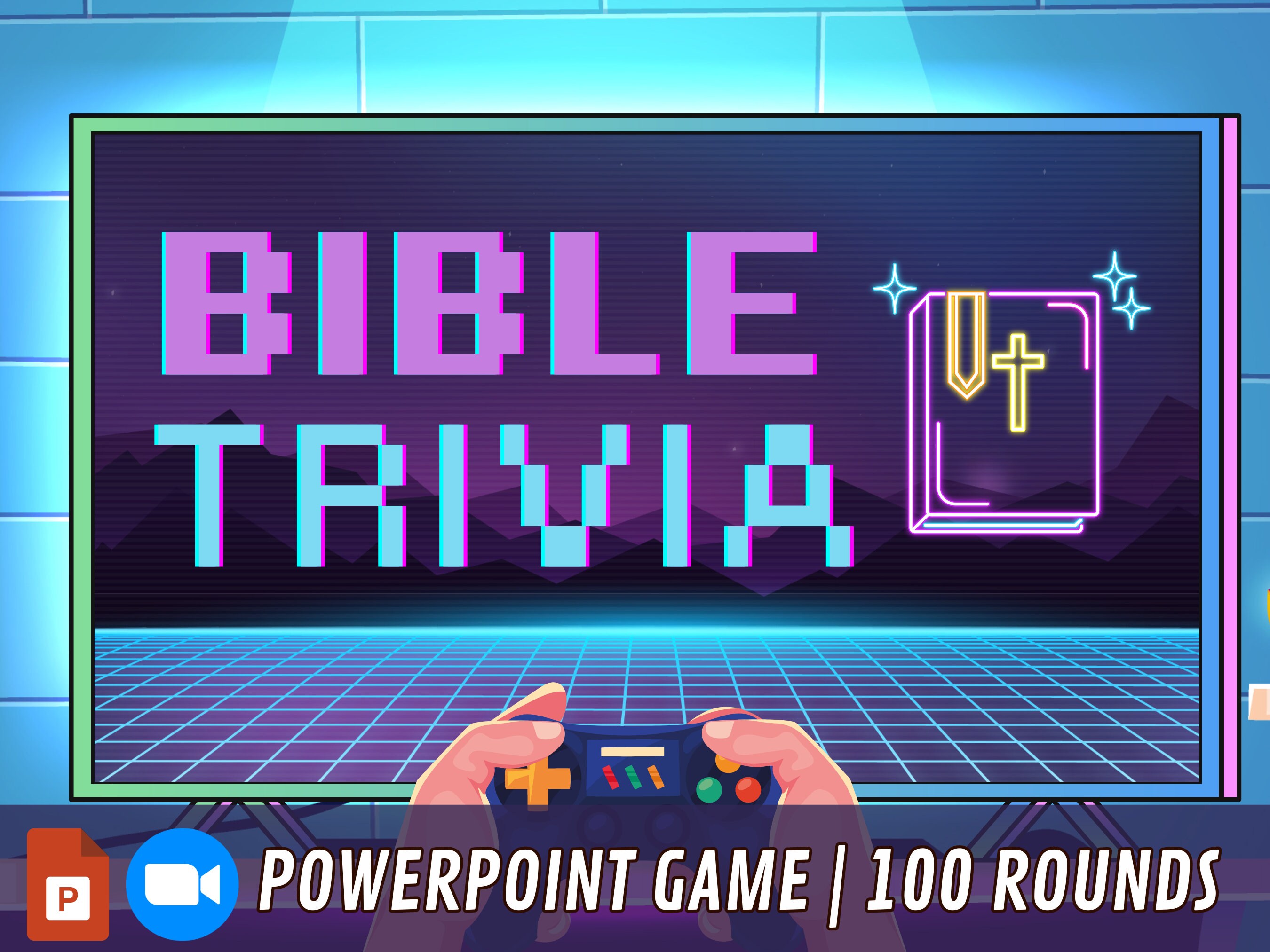 BIBLE TRIVIA Game | Powerpoint Game | Zoom, Skype, Game Show, Virtual ...
