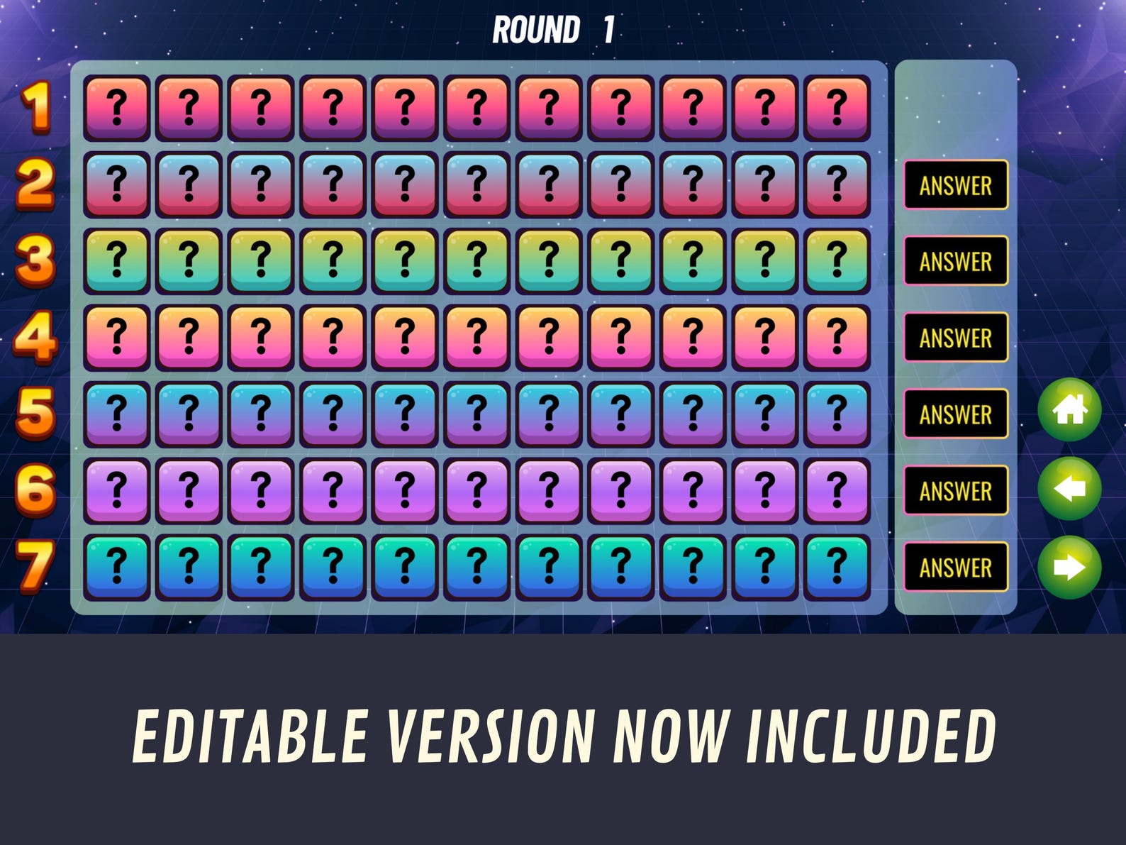 VIRTUAL PARTY GAME Powerpoint Game Show Word Chain Reaction Quiz Game ...