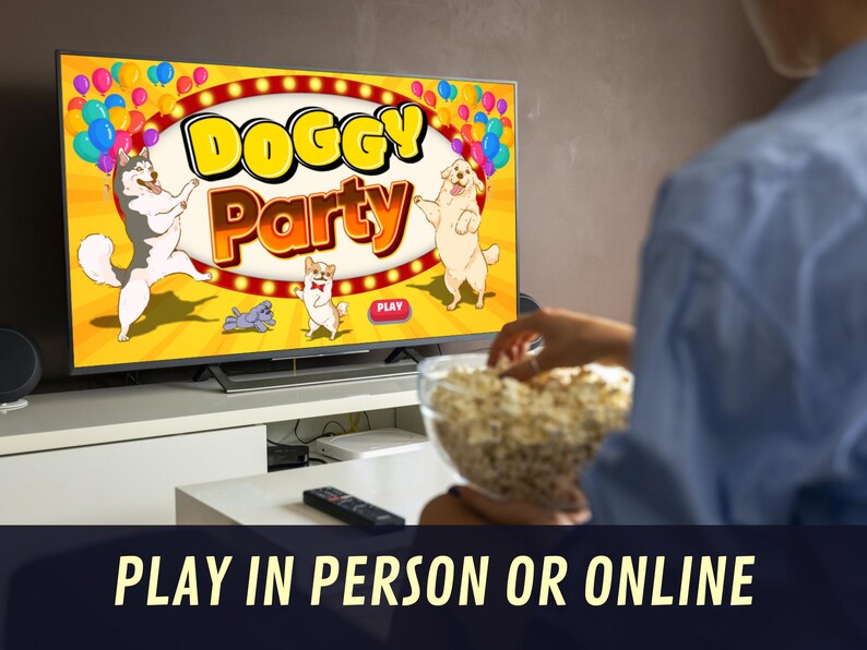 DOG PARTY GAME Powerpoint Game Show Pet Birthday Quiz Game Night Family ...