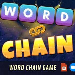 VIRTUAL PARTY GAME Powerpoint Game Show Word Chain Reaction Quiz Game ...