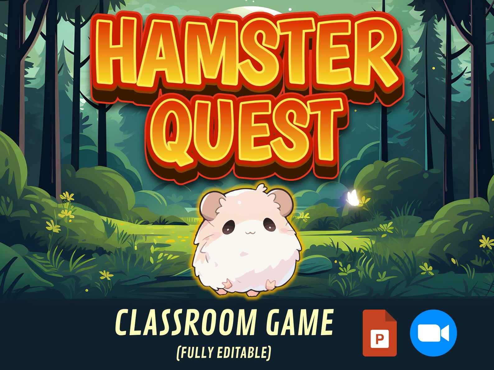 CLASSROOM GAME Powerpoint Game Template Hamster Quest Educational Game Interactive Kids Game ...