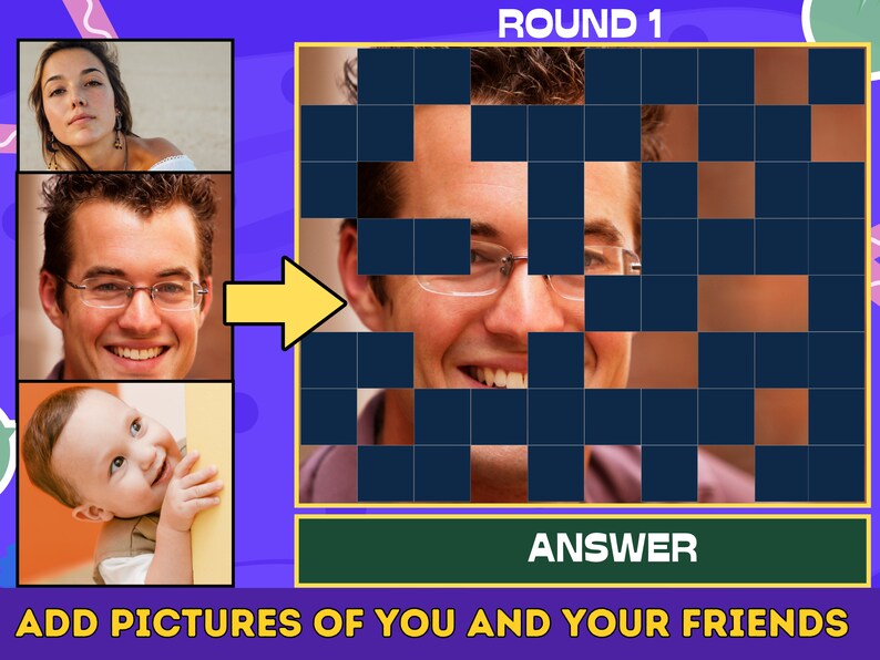 VIRTUAL PARTY GAME Guess the Picture Powerpoint Game Show Quiz Family ...