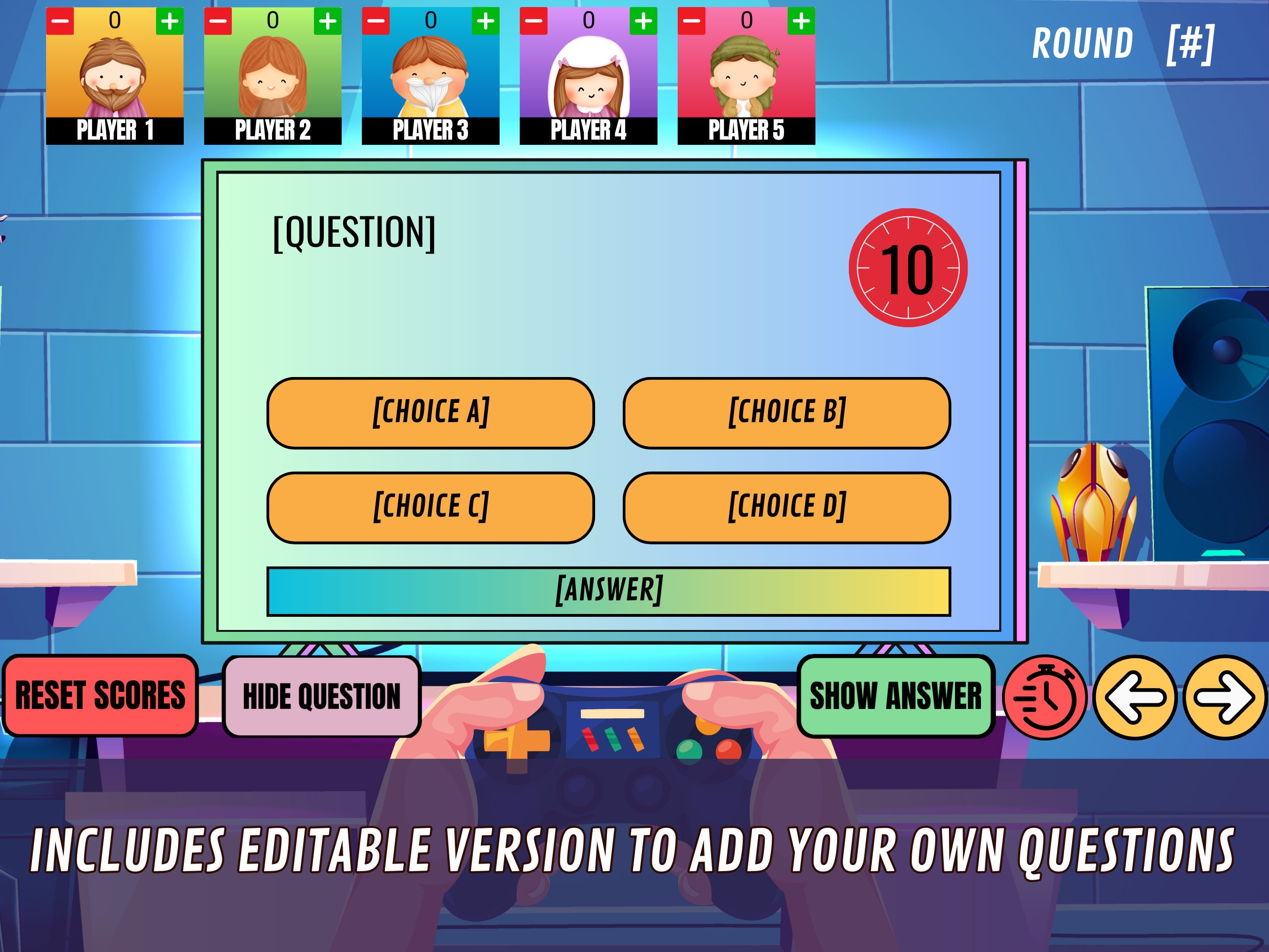 BIBLE TRIVIA Game | Powerpoint Game | Zoom, Skype, Game Show, Virtual ...