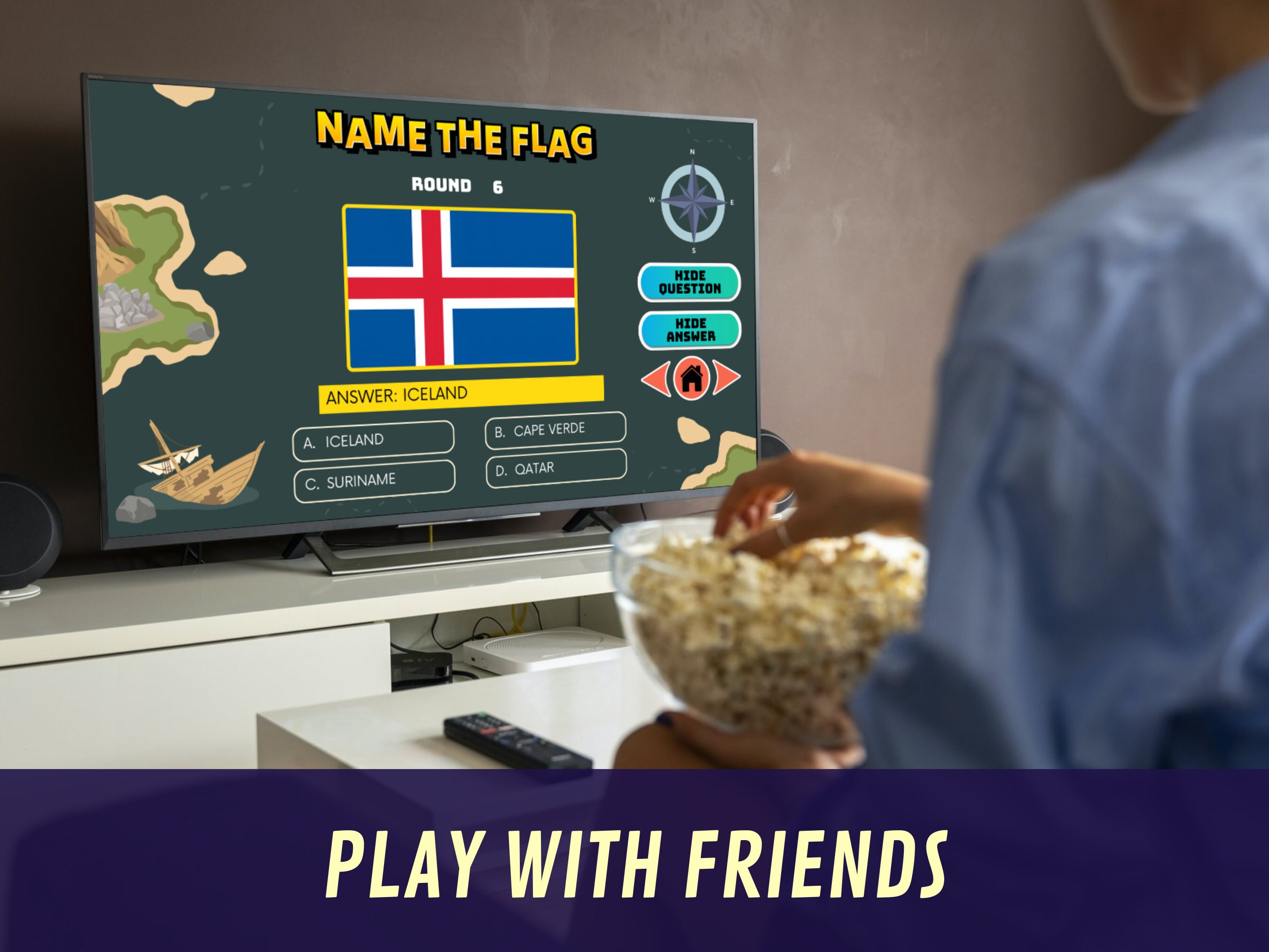 GEOGRAPHY QUIZ Game, Powerpoint Game, Zoom Game, Virtual Game, Pub Quiz ...