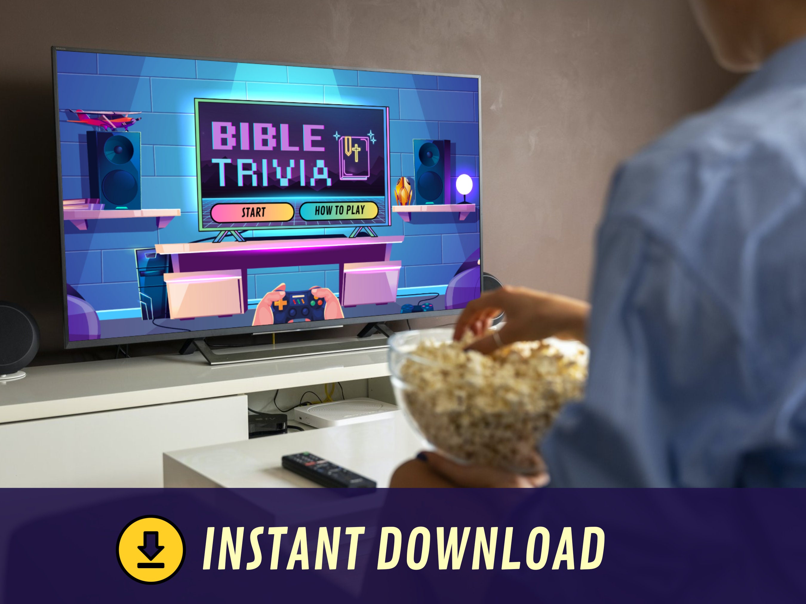 BIBLE TRIVIA Game | Powerpoint Game | Zoom, Skype, Game Show, Virtual ...