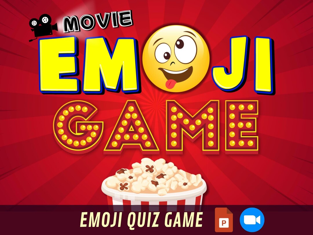 VIRTUAL PARTY GAME Powerpoint Game Show Emoji Quiz Game Night Family ...