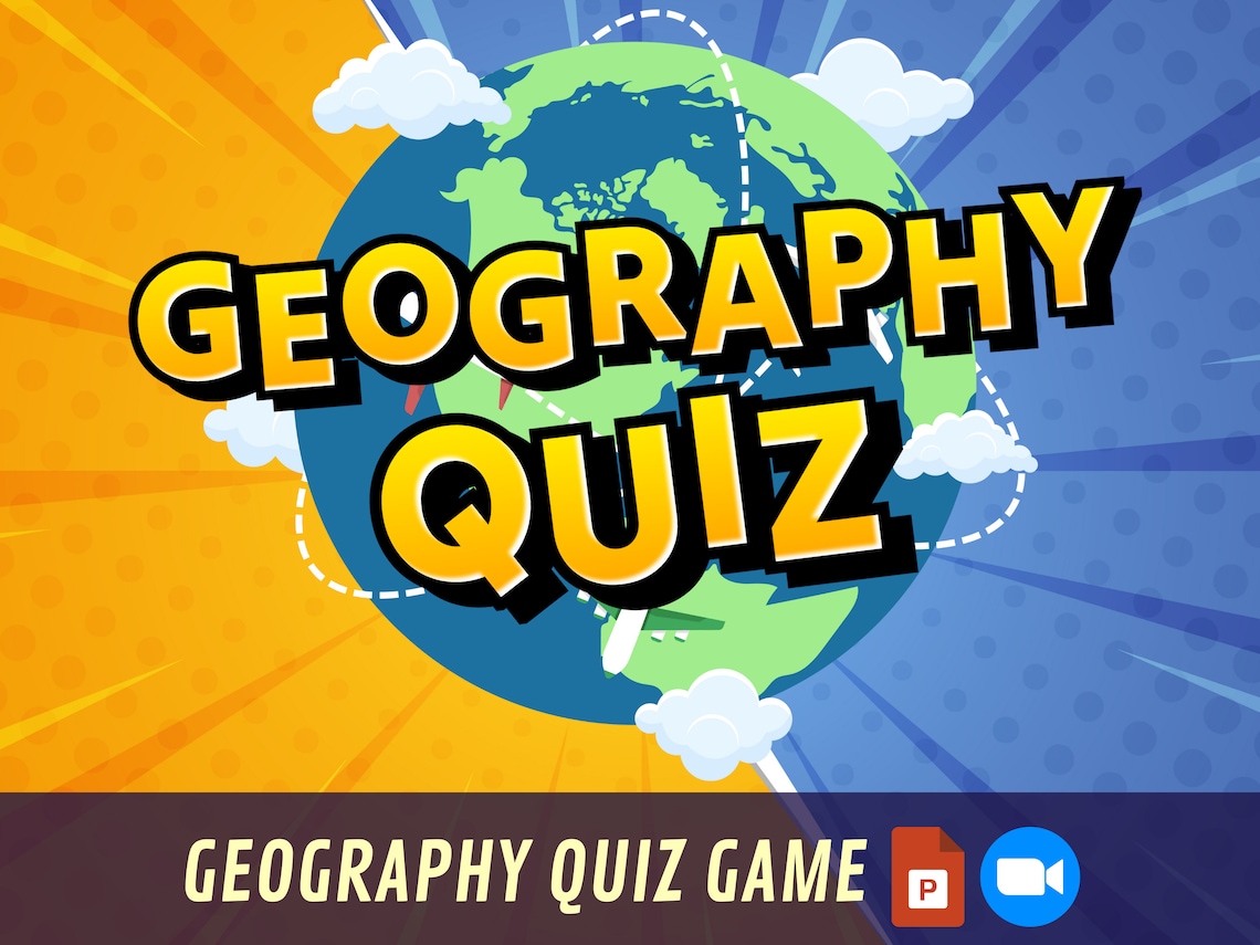 GEOGRAPHY QUIZ Game, Powerpoint Game, Zoom Game, Virtual Game, Pub Quiz ...