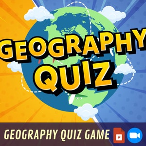 GEOGRAPHY QUIZ Game, Powerpoint Game, Zoom Game, Virtual Game, Pub Quiz ...