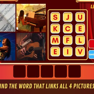 4 Pics 1 Word Game | Powerpoint Game | Zoom, Skype, Game Show, Virtual ...