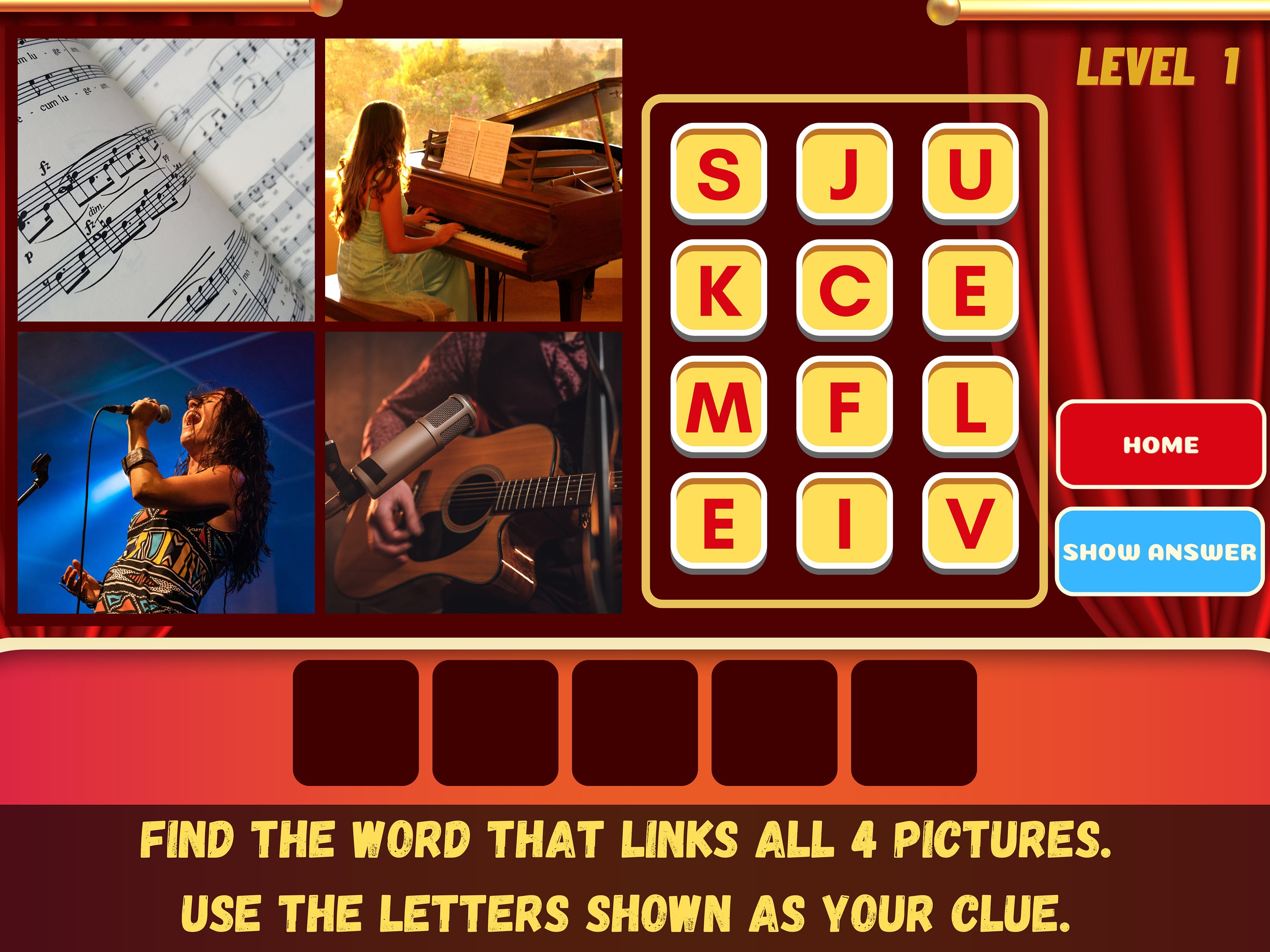 4 Pics 1 Word Game Powerpoint Game Zoom, Skype, Game Show, Virtual Party Pub Quiz Party Game ...