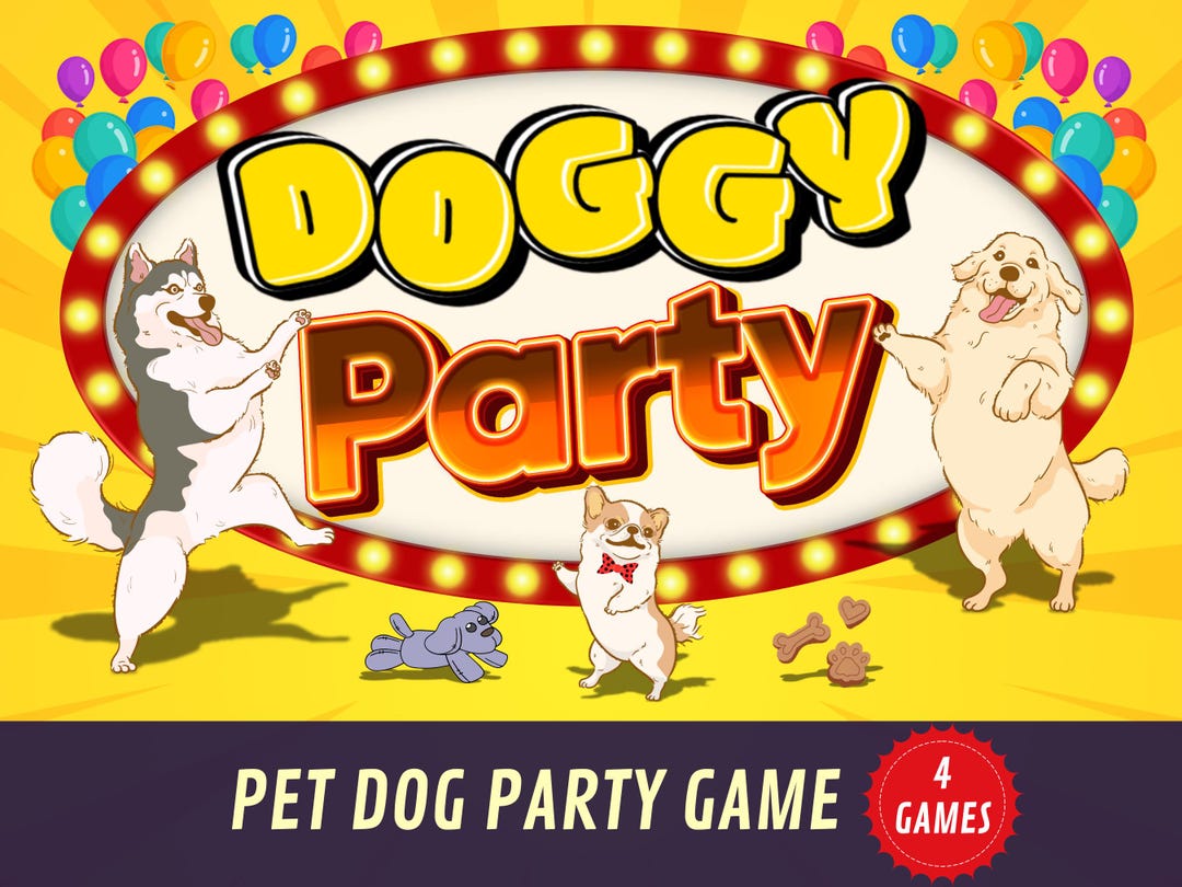 DOG PARTY GAME Powerpoint Game Show Pet Birthday Quiz Game Night Family ...