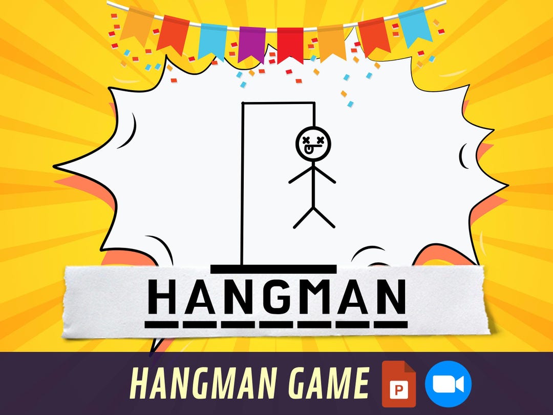 HANGMAN Game | Powerpoint Game | Zoom, Skype, Game Show, Virtual Party ...