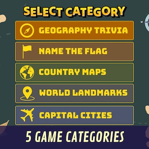 GEOGRAPHY QUIZ Game, Powerpoint Game, Zoom Game, Virtual Game, Pub Quiz ...