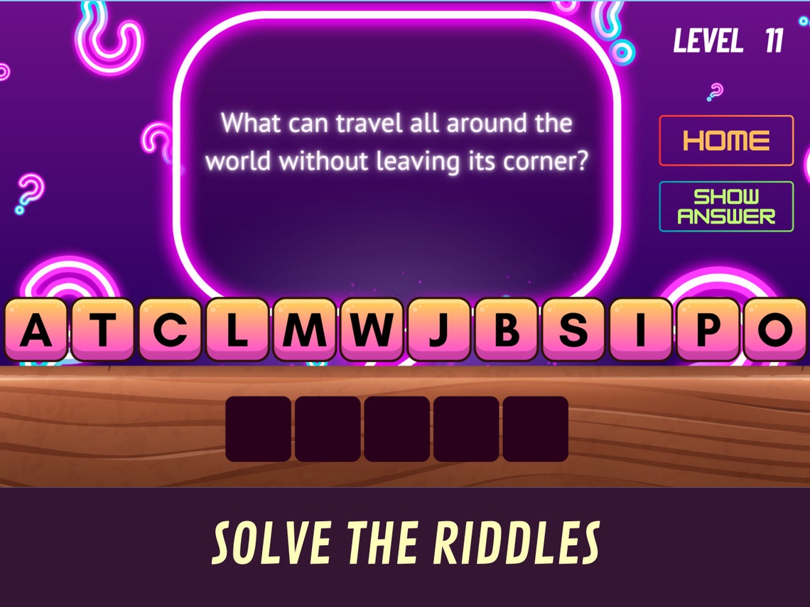VIRTUAL PARTY GAME Powerpoint Game Show Riddle Quiz Game Night Family ...