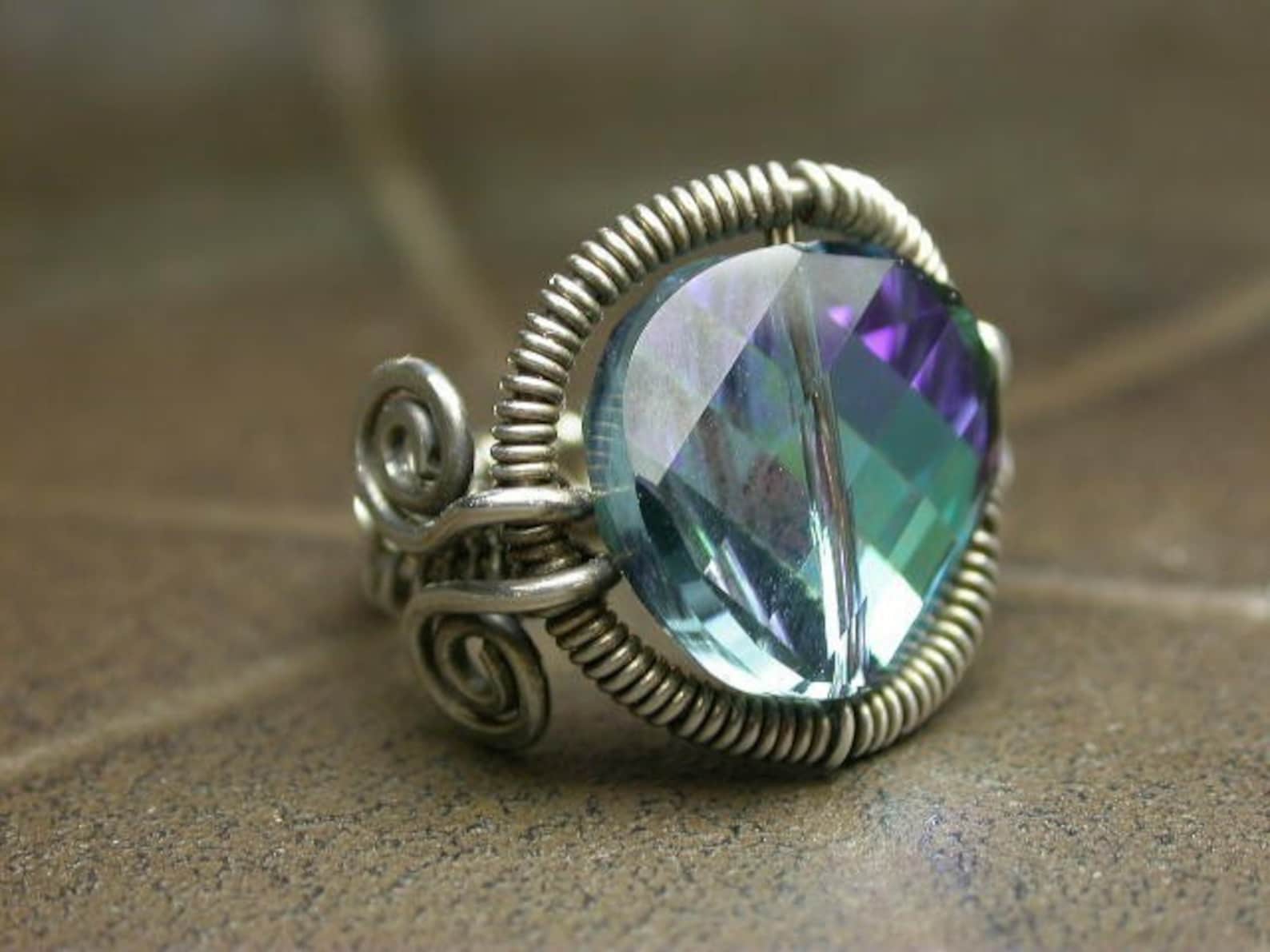 Wire Wrapped and Coiled Ring - Tutorial Only - Instant Download - Etsy