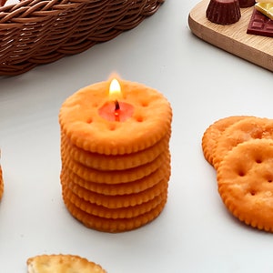Cookies Candle Dessert Candle Soy Wax Candle Unique Gift Food Shape ...
