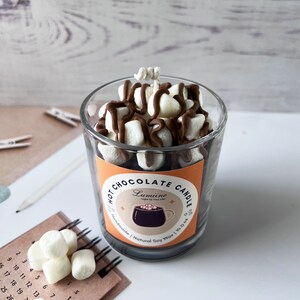 Hot Chocolate Scented Candle: Handmade Soy Wax Dessert Candle - Etsy