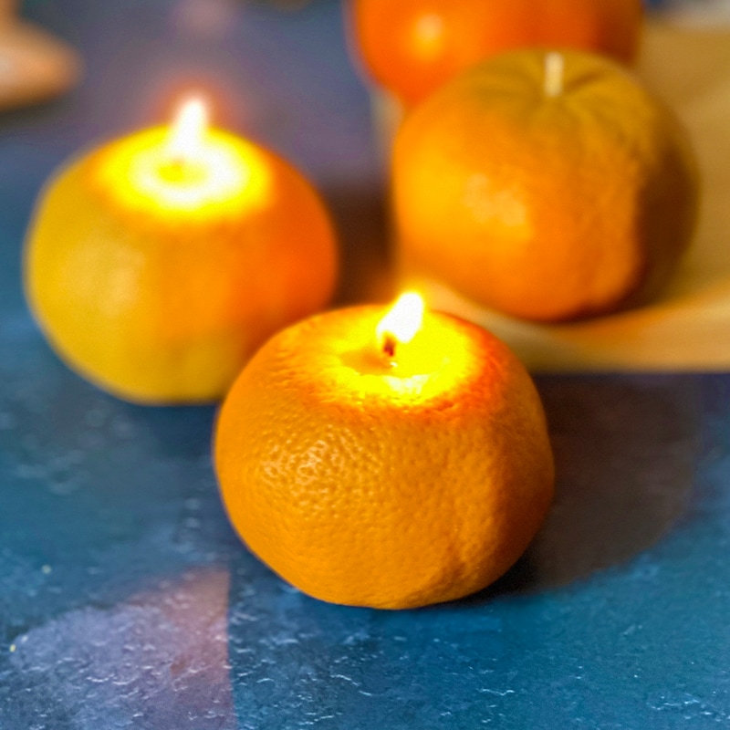 Orange Candle - Etsy