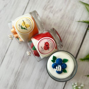Fruity Candle Dessert Candle Unique Candle Gift Set Soy Wax Candle Gift ...