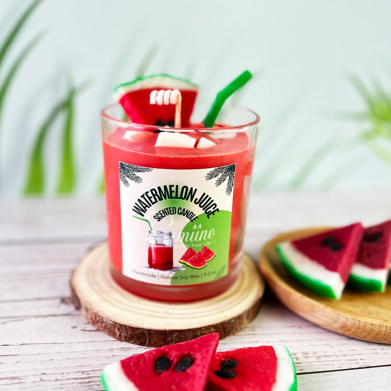 Watermelon Candle - Etsy