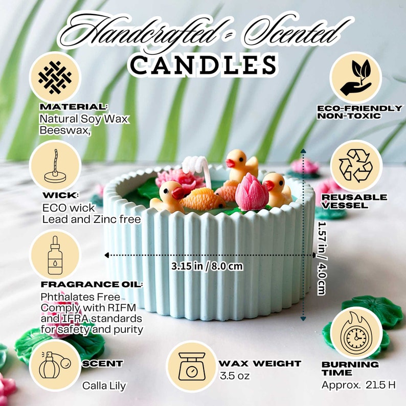 Ducklings Soy Candle Gift Set, Fresh Flower Scent - Etsy