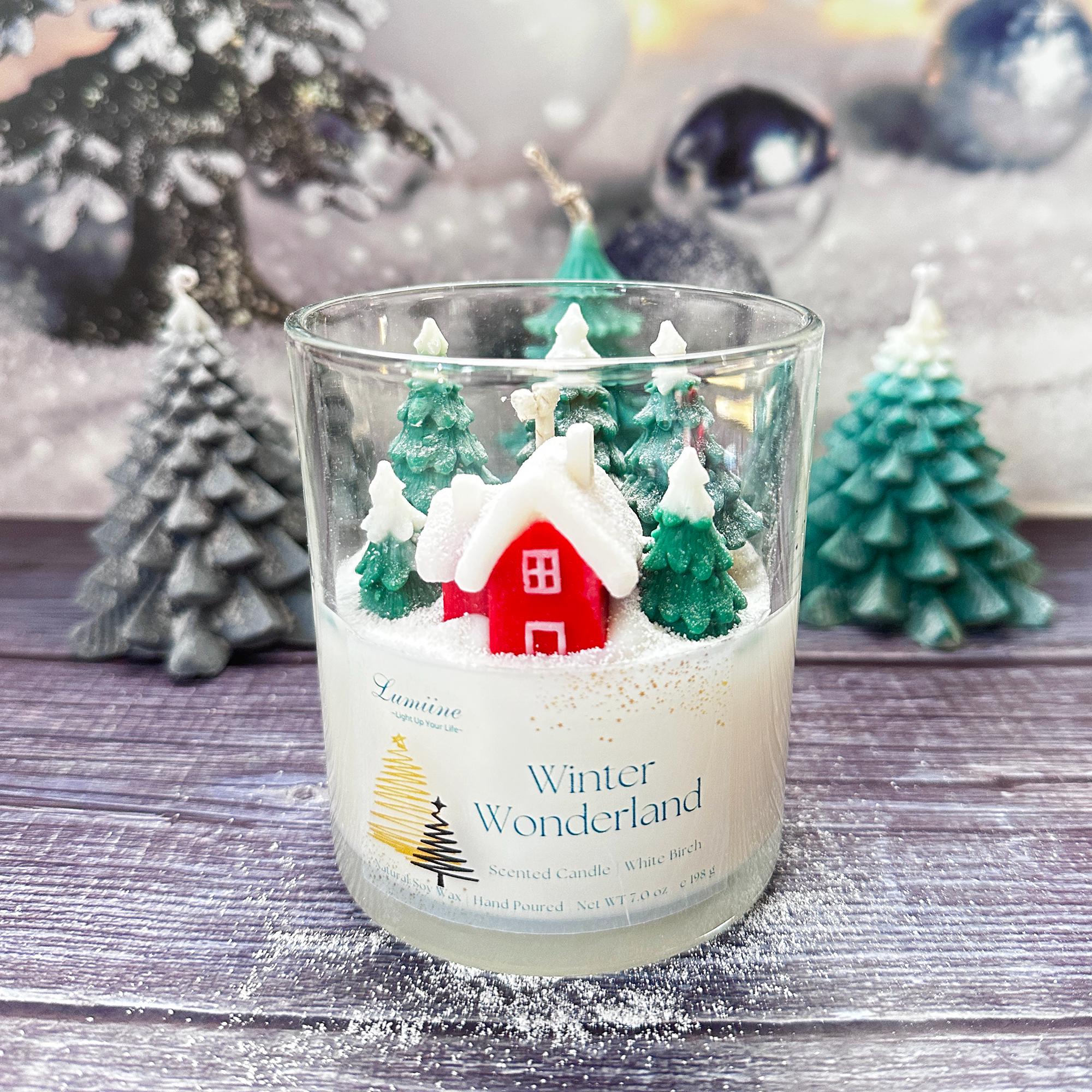 Winter Wonderland Candle: Christmas Gift, Winter Home Decor, White ...