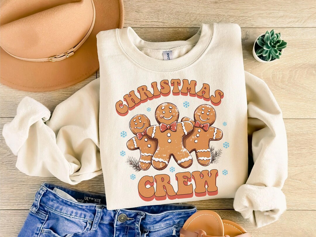 Christmas Crew Gingerbread Sweatshirt, Christmas Sweatshirt ...