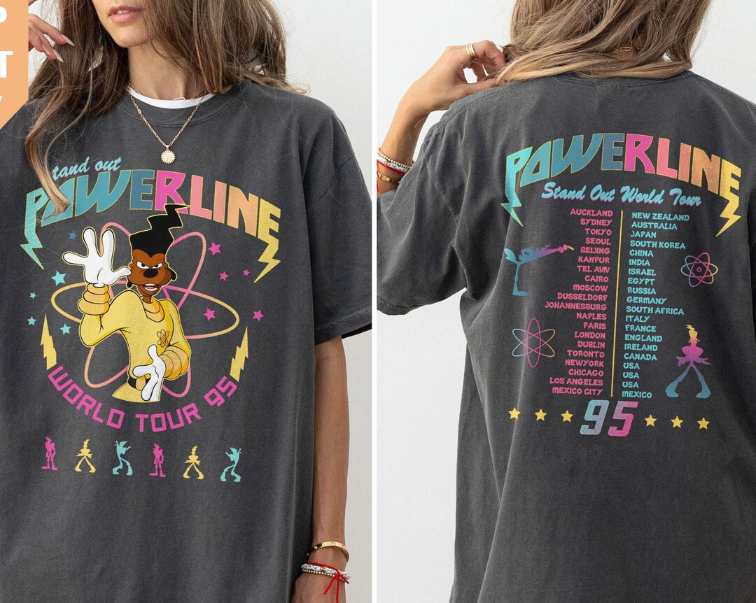 Comfort Colors Retro 90s Goofy Movie Disney Shirt, Max Goofy Powerline ...