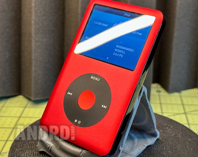 Custom Taptic Modded Red & Black Ipod Classic 7th Gen - 3000mah Battery ...