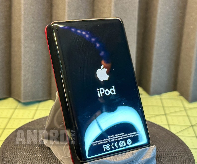 Custom Taptic Modded Red & Black Ipod Classic 7th Gen - 3000mah Battery ...