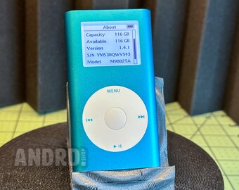 Grade A 128GB Blue Ipod Mini 2nd Gen Taptic Modded A1051 Haptic ...