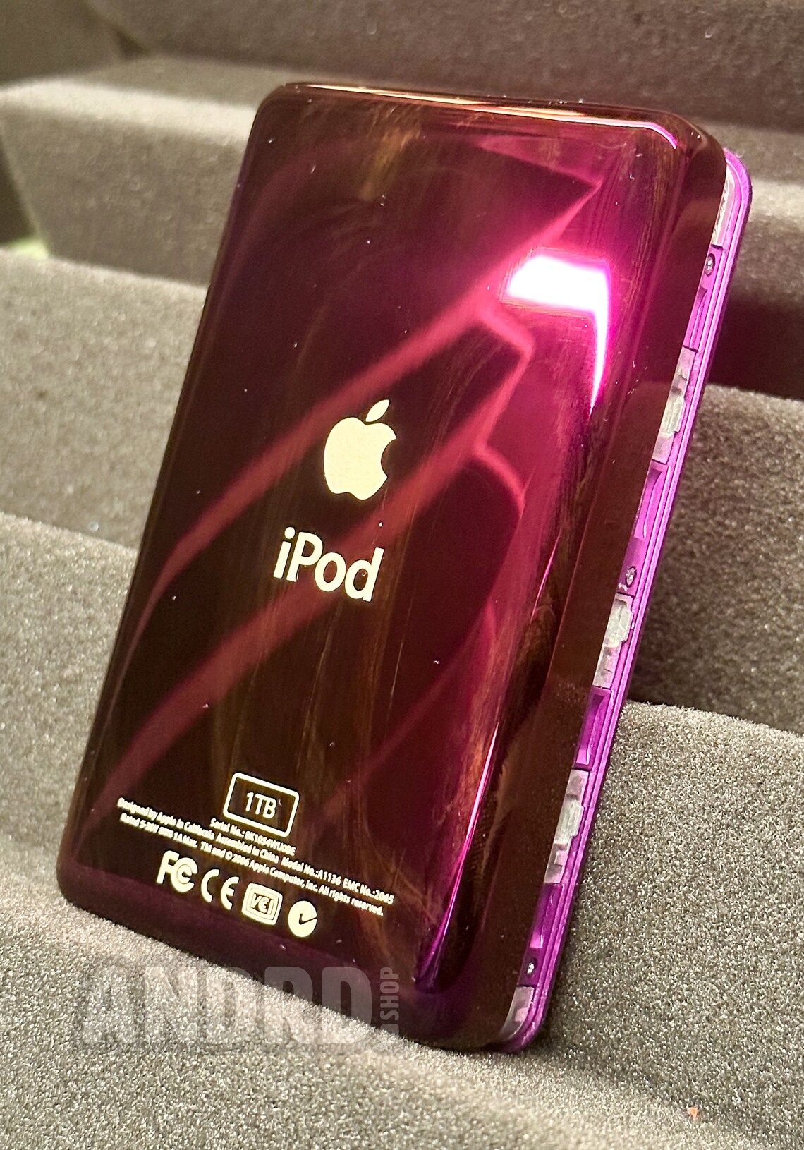 Custom Taptic Modded 1TB Alĺ Purple Ipod Classic 7th Gen - 3000mah ...