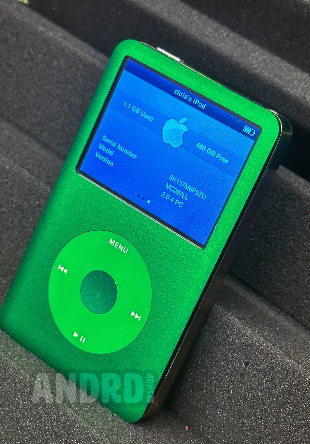 Custom Green Ipod Classic 7th Gen: Taptic Mod, 3000mah Battery - Etsy