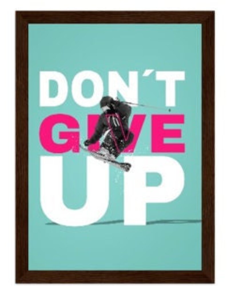 Motivational Quote Poster Inspirational Gift Wall Art Artwork Don't ...