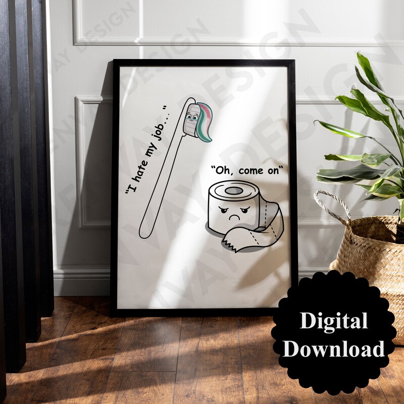 Toilet Poster - Etsy