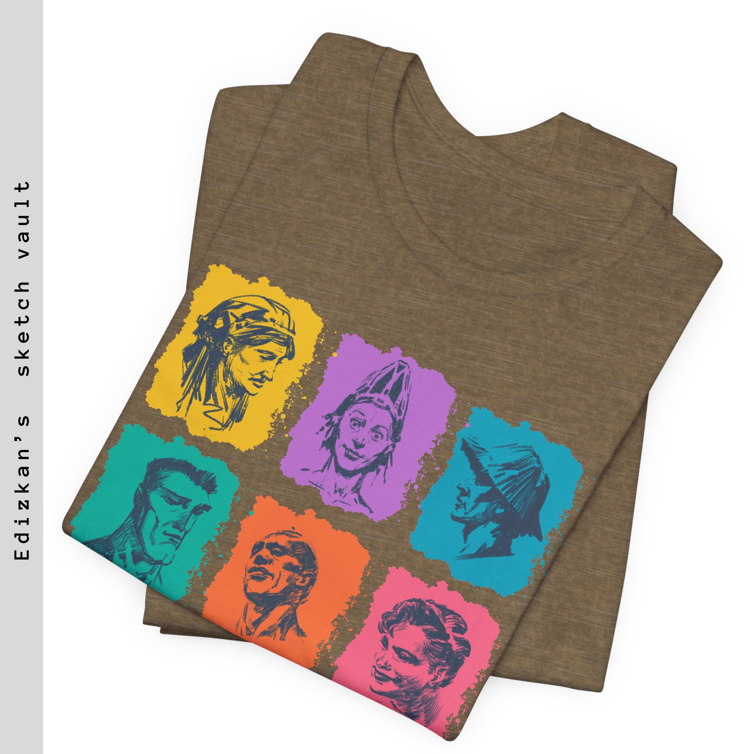 Geopelia Pop Art T Shirt Graphic Fine Art Tees Hand Draw Art Shirt ...